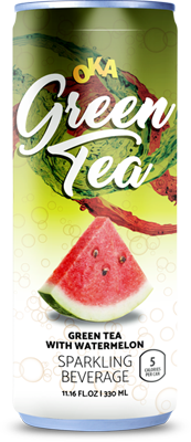 Oka Green Tea Sparkling Watermelon - Oka Products
