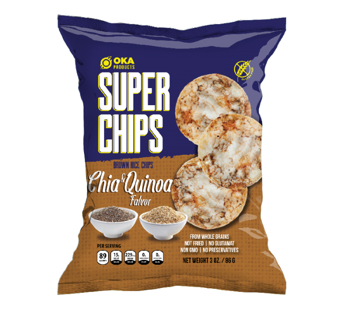 Oka Products | Super Chips Chia & Quinoa