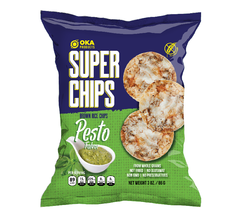 Super Chips Pesto - Oka Products